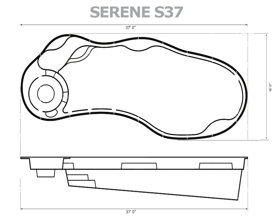 Aquamarine Pools - Exclusive Serene Model from AVIVA Pools builder ...