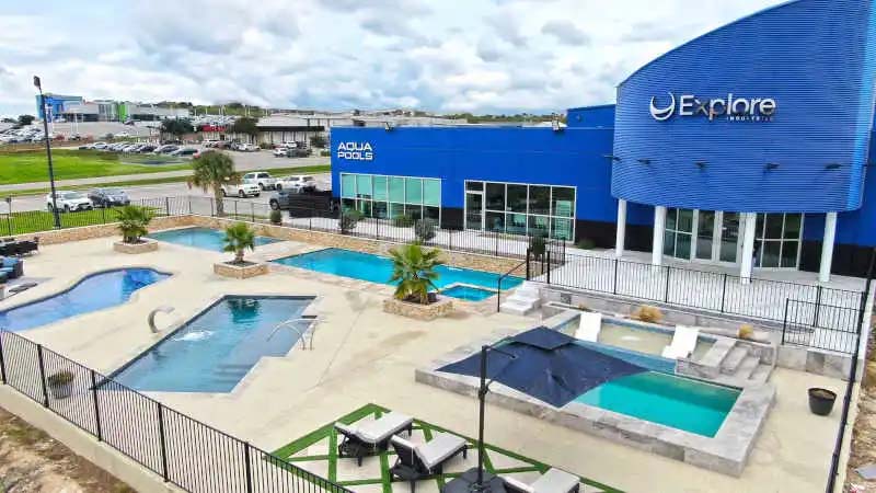 Fiberglass Pool Showcase Park - AquaPools Display Pool Park