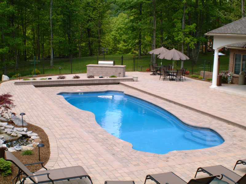 Aquamarine Pools Fiberglass Pools & Spas | Trilogy Pools Freeform Model ...