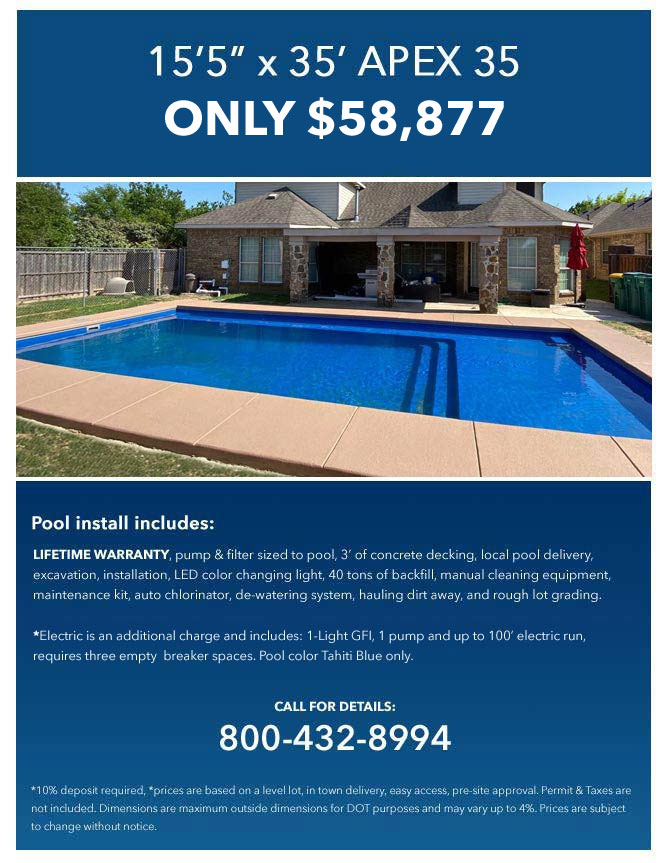 Aqua Pools Fiberglass Pools & Spas - Swimming Pool Specials for Austin ...